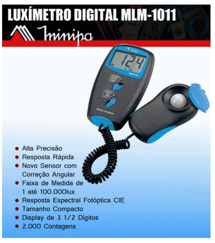 Só Tudo - LUXIMETRO MINIPA MLM1011