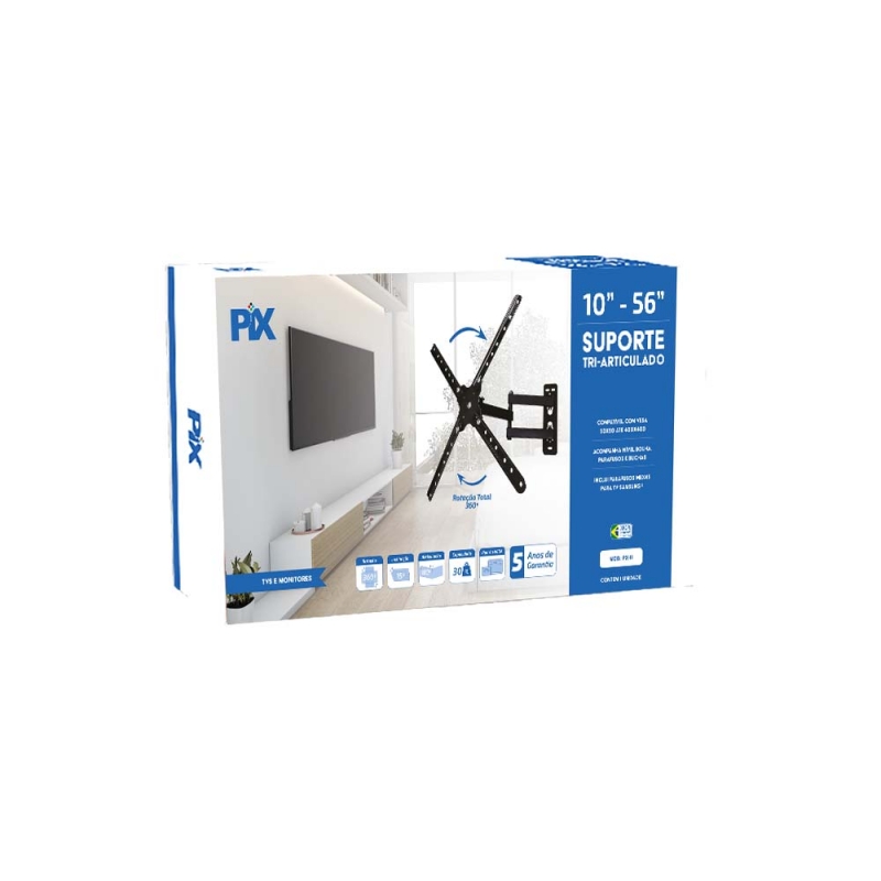 Só Tudo - SUPORTE TRI-ARTICULADO PARA TV LED ATE 56 POLEGADAS