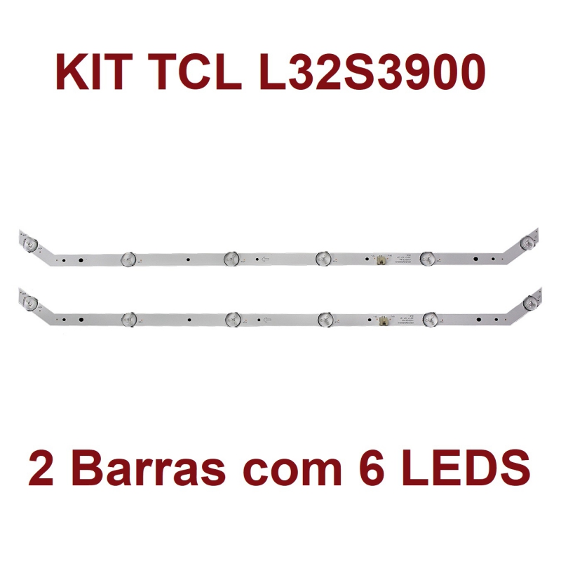 Só Tudo - KIT BARRAS DE LED PARA TV TCL L32S3900S