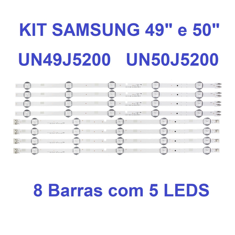 Só Tudo - KIT BARRAMENTO DE LED TV SAMSUNG UN49J5200 e UN50J5200
