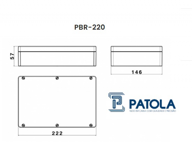 Só Tudo - CAIXA PLÁSTICA PATOLA PBR-220