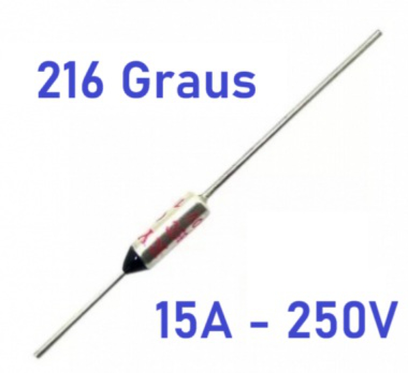 Só Tudo - FUSÍVEL TÉRMICO 16A - 250VAC - 216 GRAUS
