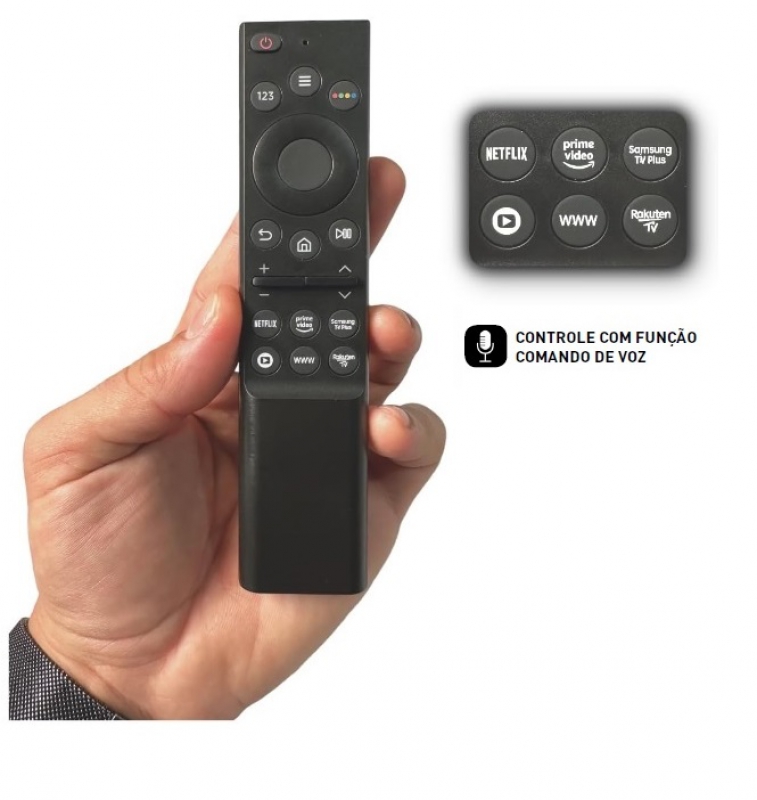 Só Tudo - CONTROLE REMOTO PARA TV SAMSUNG SMART 4K VOZ