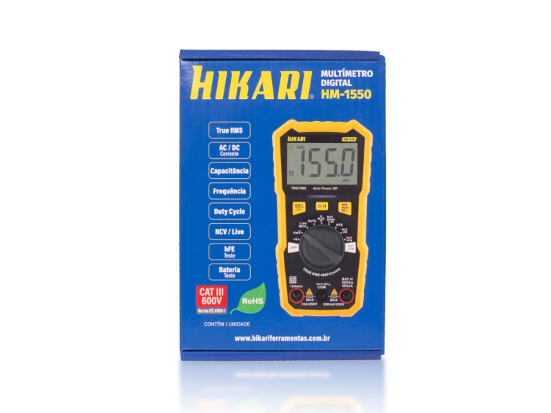 Só Tudo - MULTIMETRO DIGITAL HIKARI HM1550