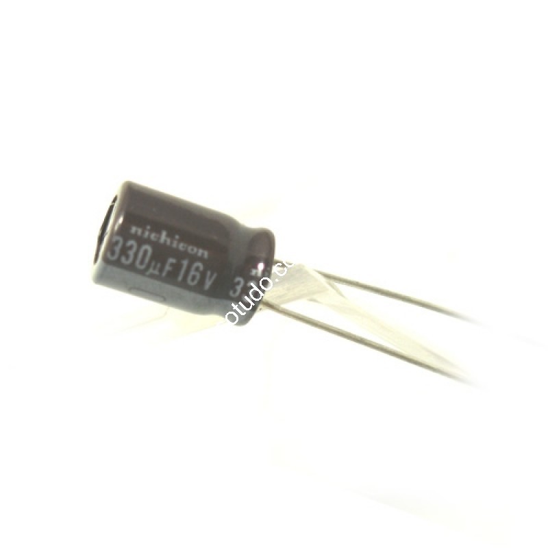 Só Tudo - Capacitor Eletrolitico 330uF x 16V - GR330X16